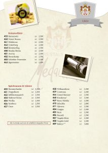 Speisekarte - Restaurant Medaillon